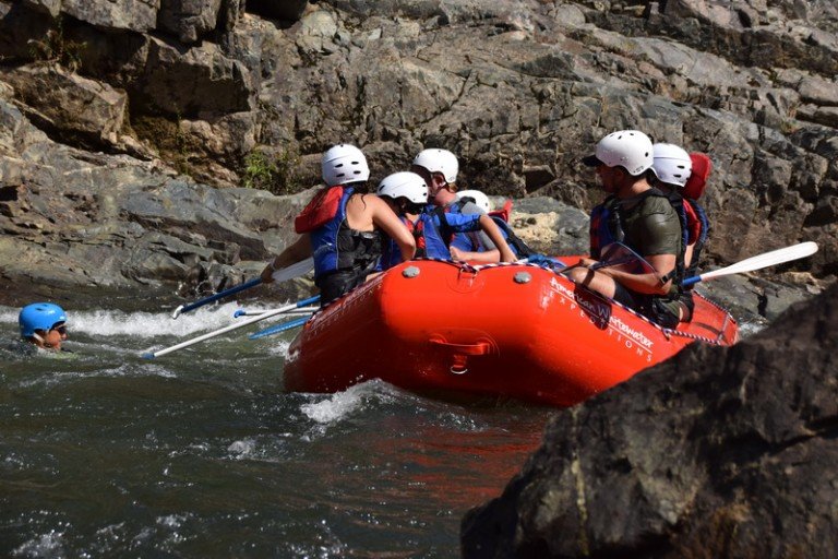 White Water Rafting South Fork American River - Floating the Rapids